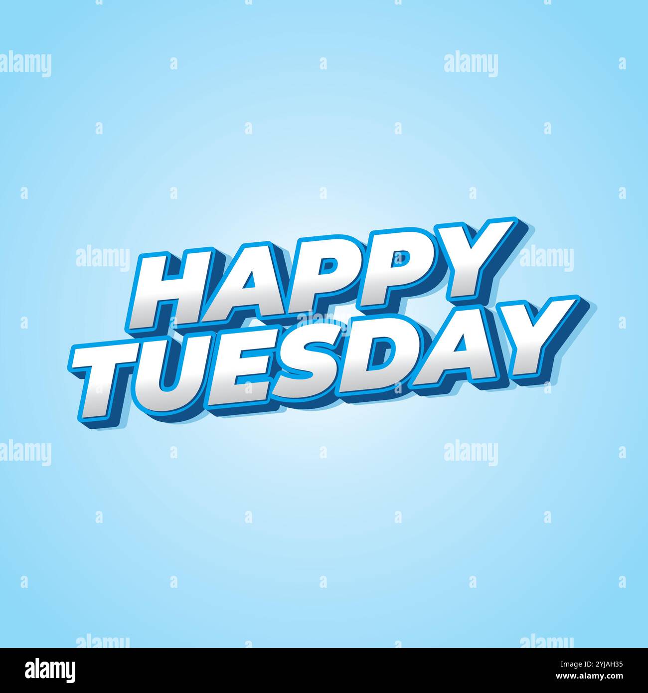 Happy tuesday text effect design with Uppercase letters and 3D style ...