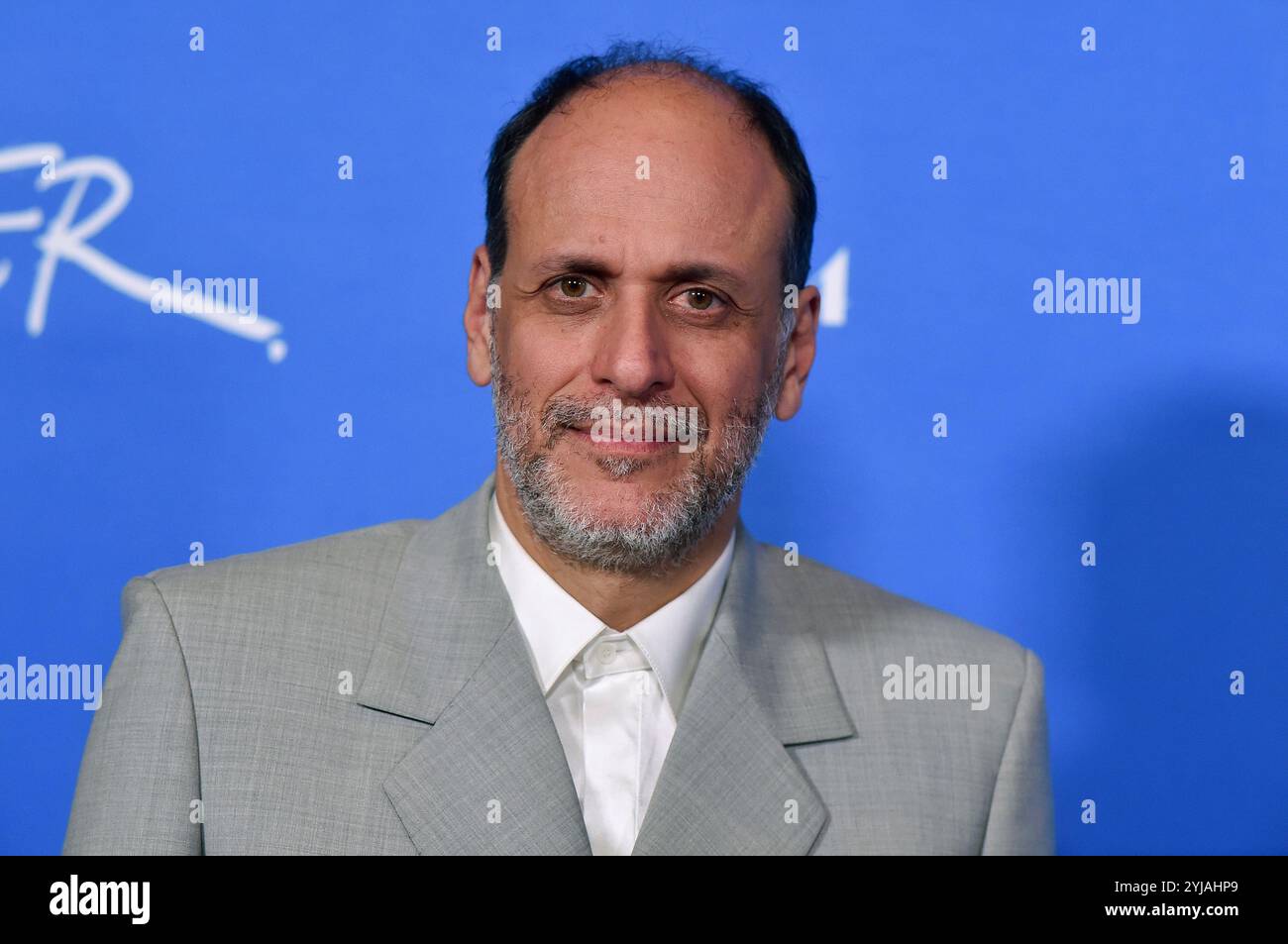 Luca Guadagnino arrives at the premiere of "Queer" on Wednesday, Nov ...