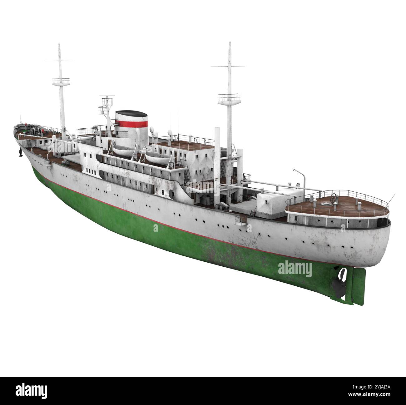 Fishing Ship Isolated Stock Photo - Alamy