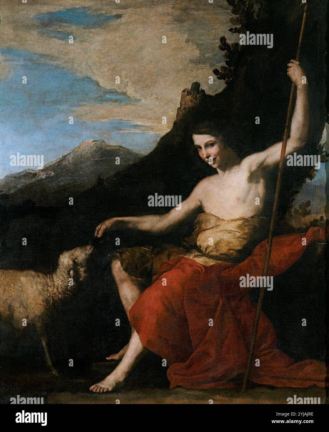 José de Ribera / 'Saint John the Baptist in the Wilderness', 1641 ...