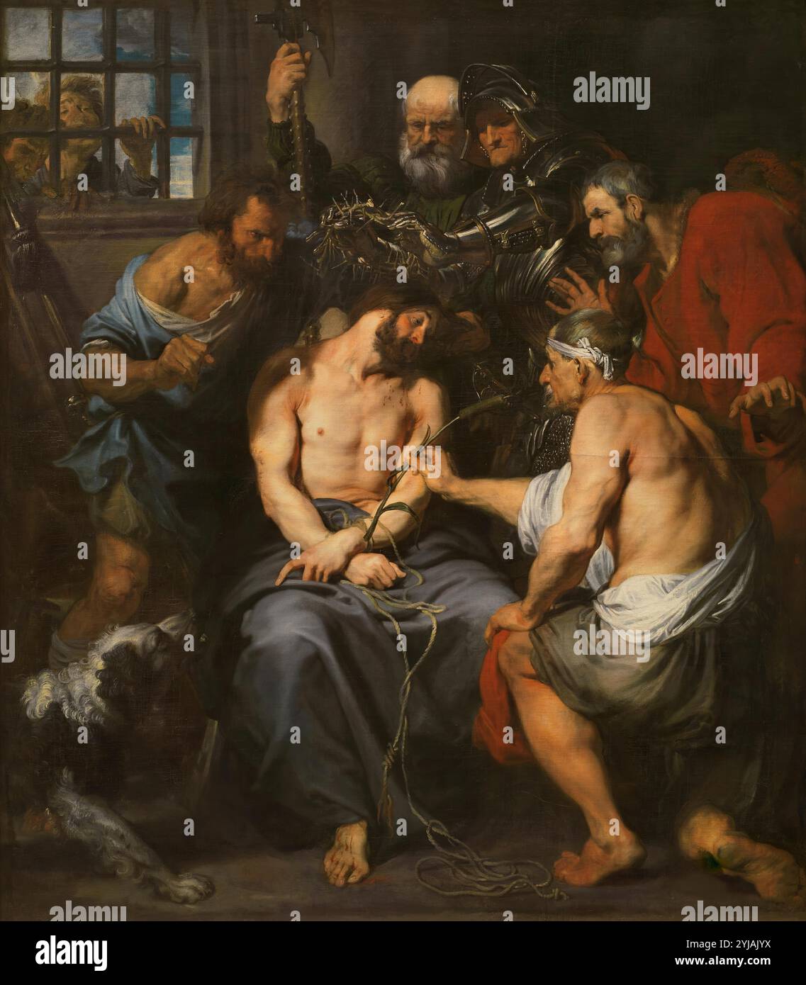 Antonio van Dyck / 'The Crown of Thorns', 1618-1620, Flemish School, Oil on canvas, 225 cm x 197 ...