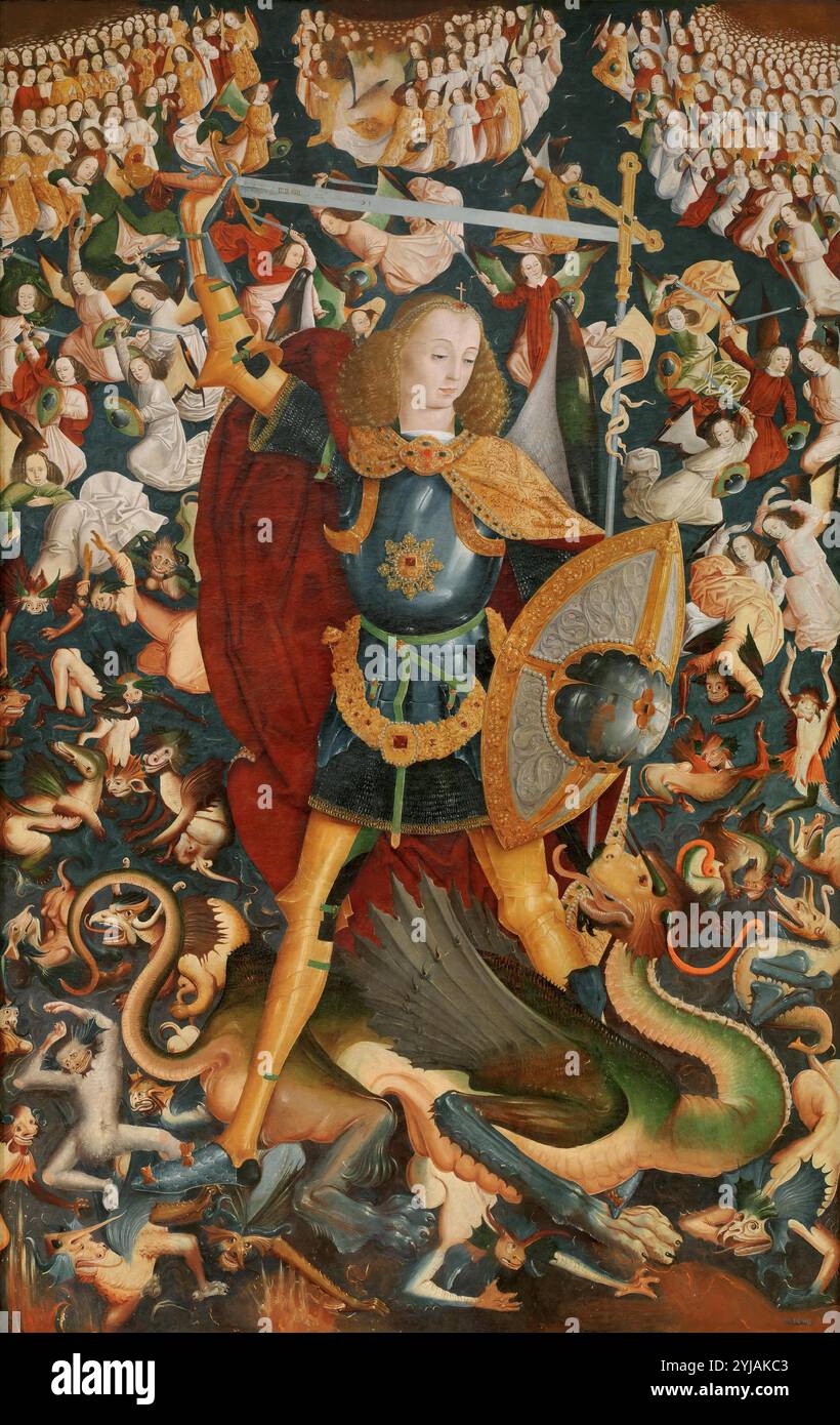 Archangel michael angels fighting dragon hi-res stock photography and ...