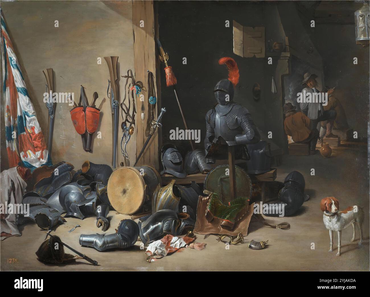 Abraham Teniers / 'Un cuerpo de guardia', 17th century, Flemish School ...