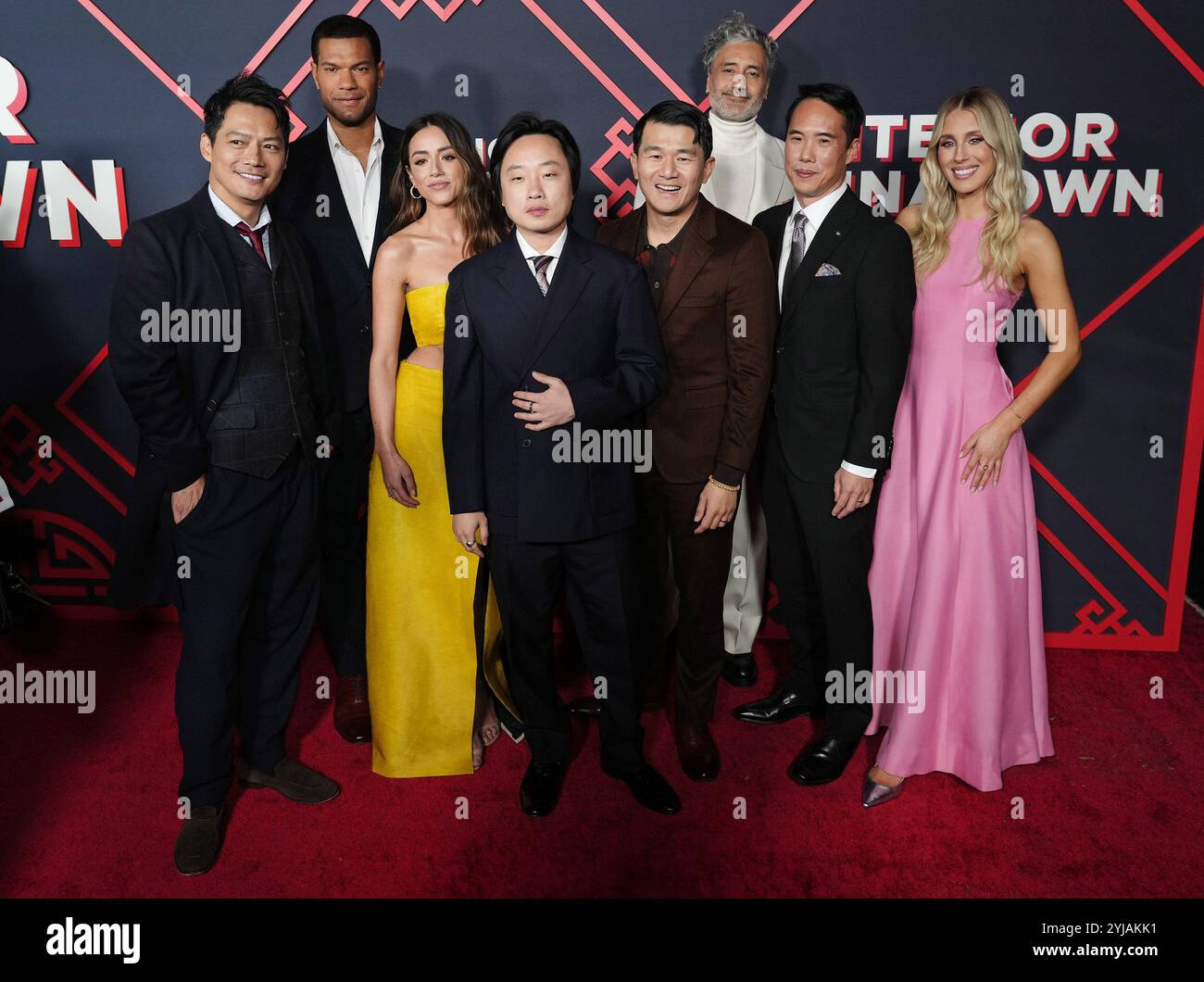 Los Angeles, USA. 13th Nov, 2024. (L-R) INTERIOR CHINATOWN Cast & Crew ...