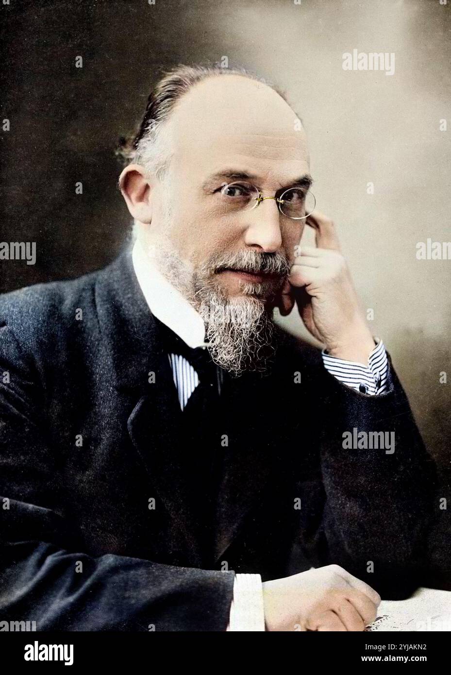 Portrait of Erik Satie (1866-1925) - Later coloring Stock Photo - Alamy
