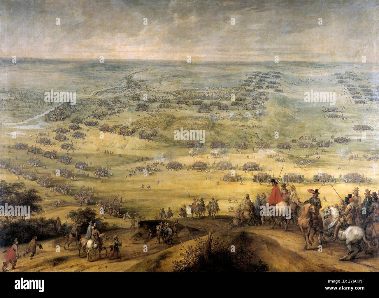 Peter Snayers / 'The Siege of Bois-le-Duc', Flemish School, Oil on ...