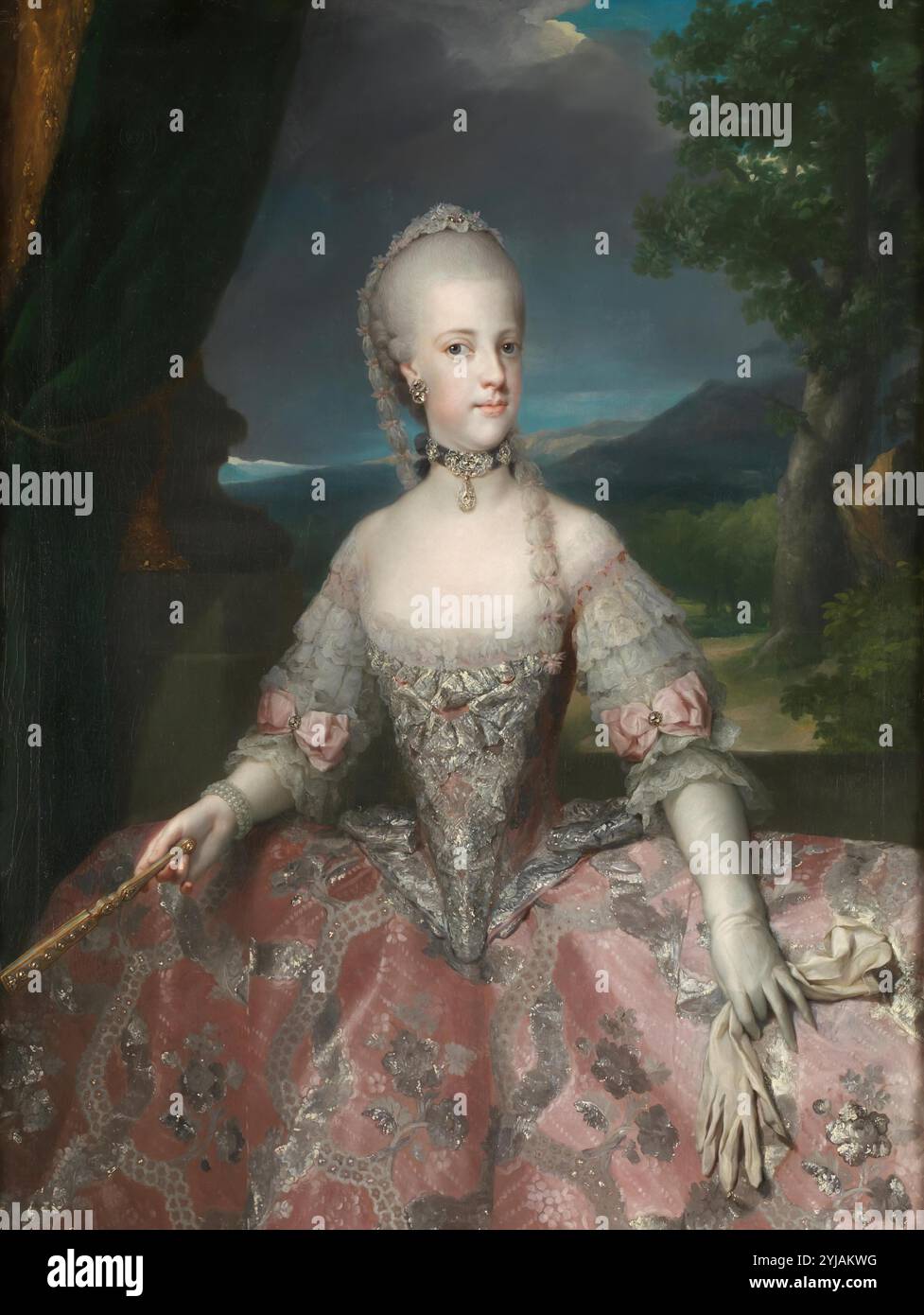 Anton Rafael Mengs / 'Maria Carolina of Austria, Queen of Naples', ca ...