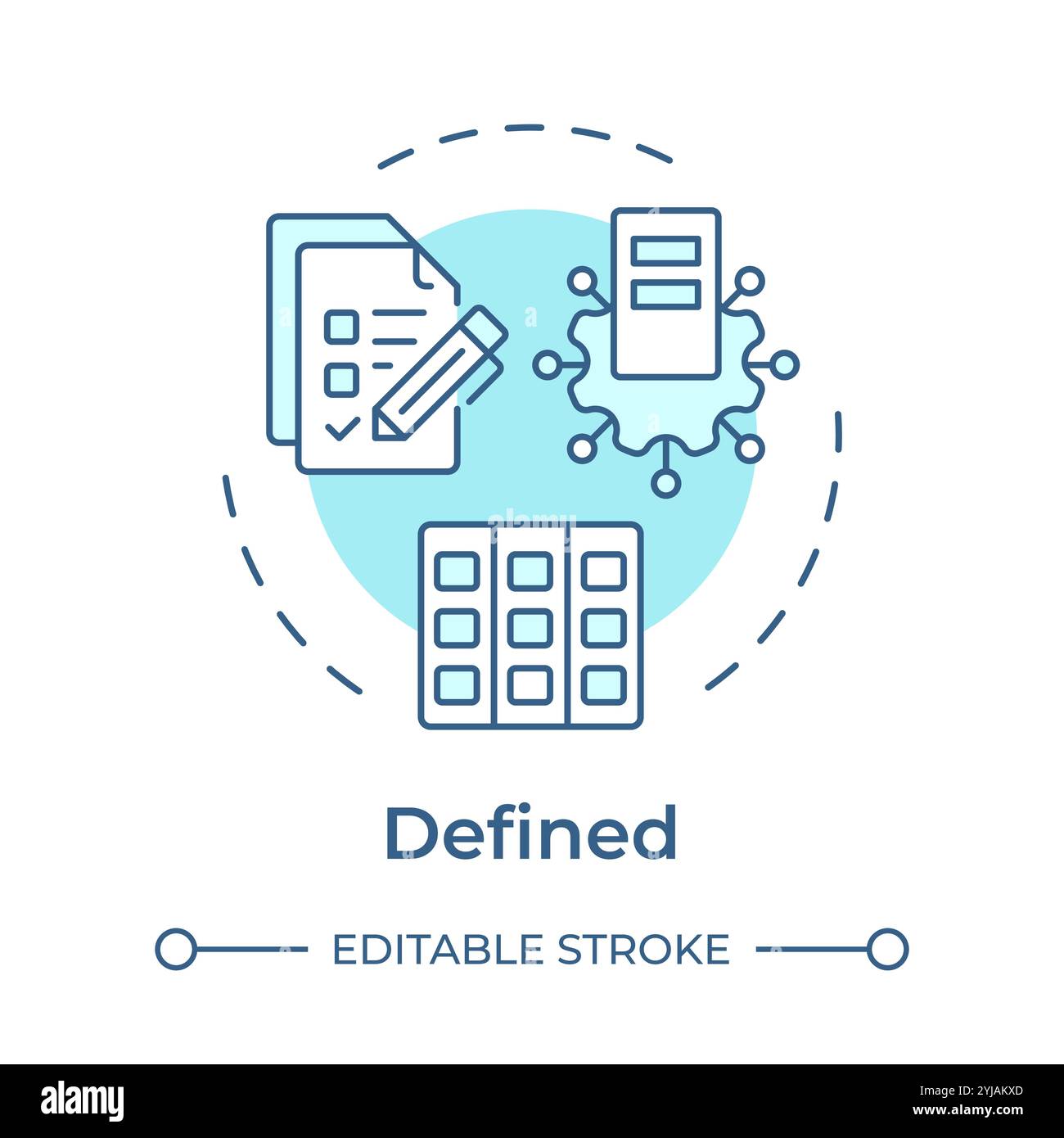 Defined process background Stock Vector Images - Alamy