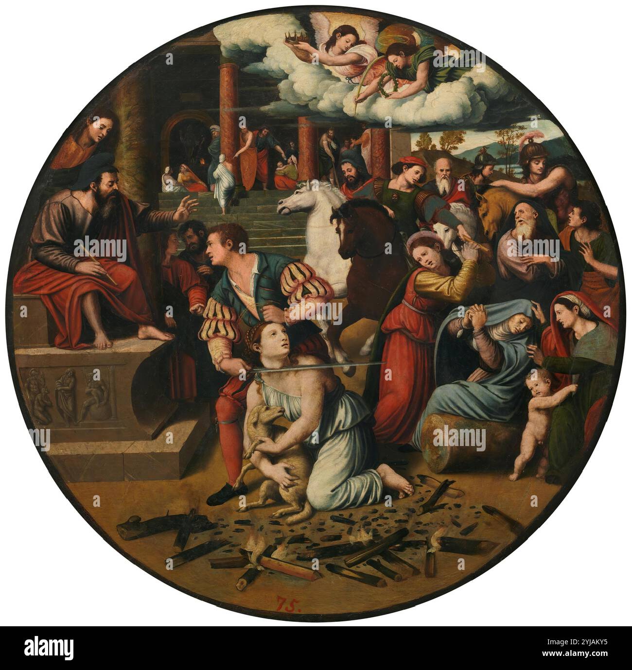 Juan Vicente Masip / 'The Martyrdom of Saint Inez', 1540-1545, Spanish ...