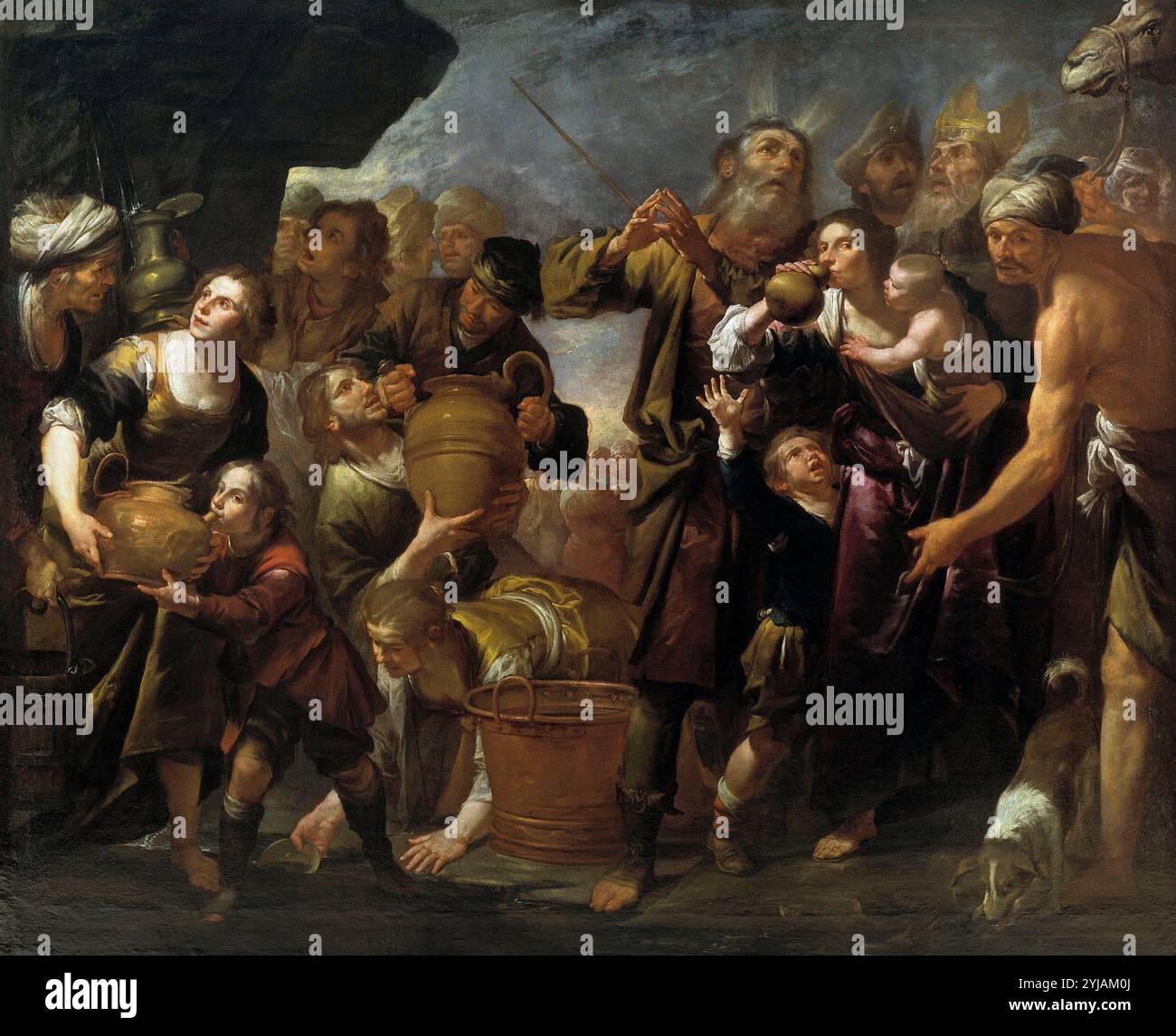 Moses drawing water from the rock hi-res stock photography and images ...