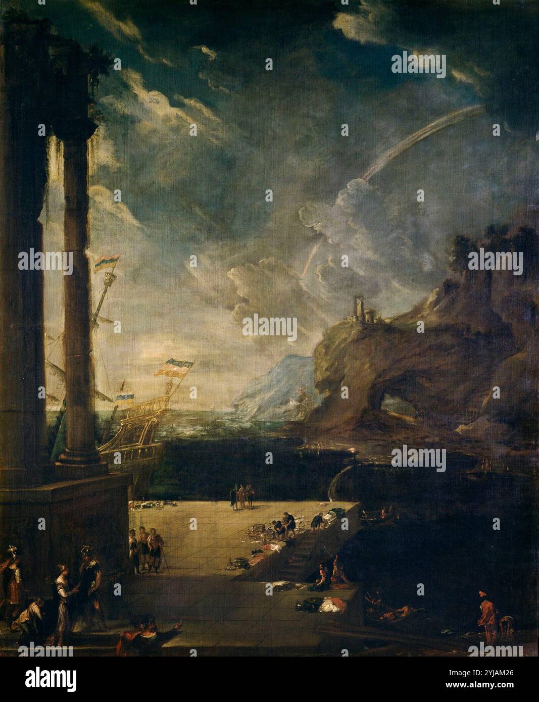 Benito Manuel de Agüero / 'Landscape with Aeneas leaving Carthage ...