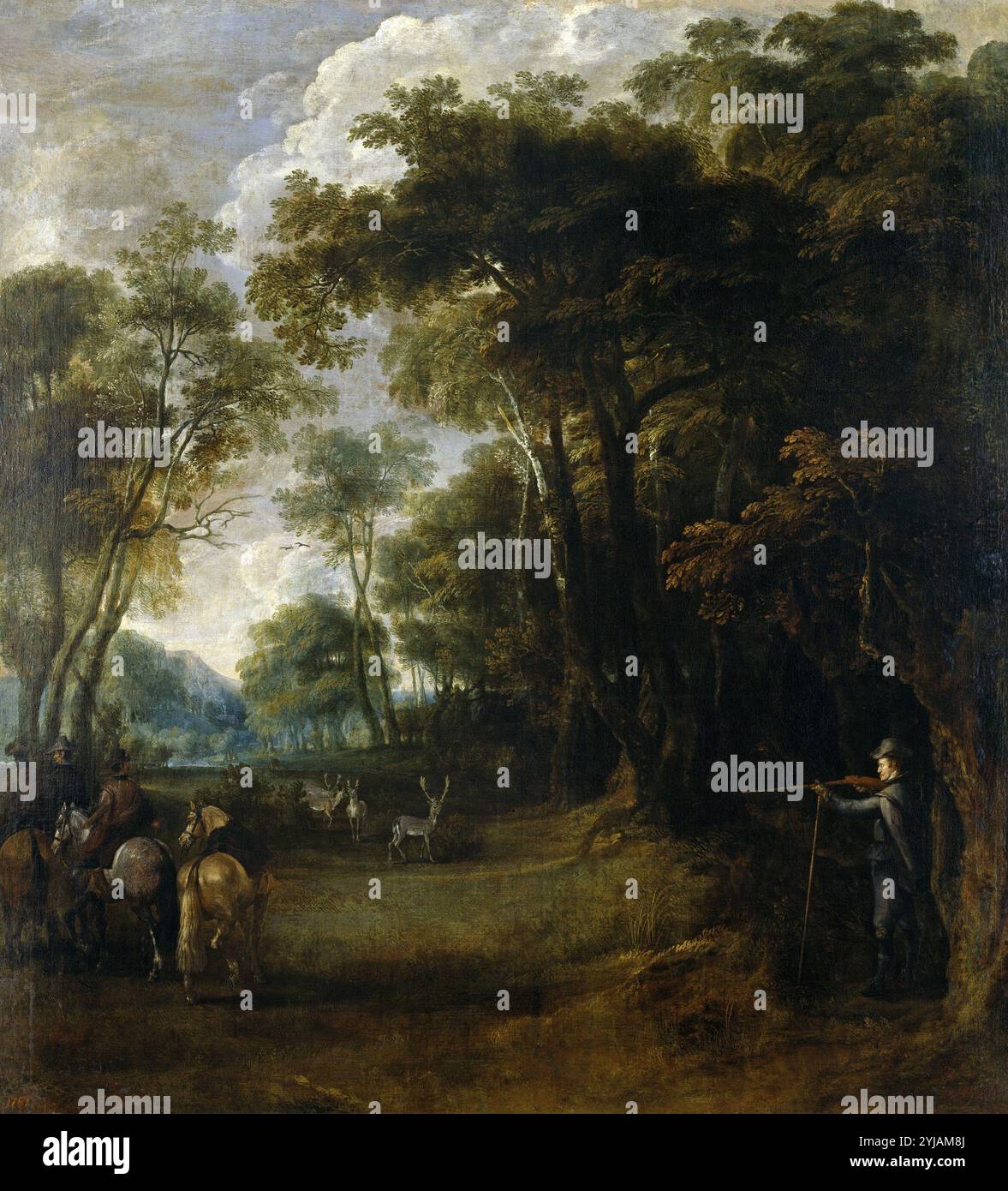 Peter Snayers / 'Cacería de Felipe IV', 1637, Flemish School, Oil on ...