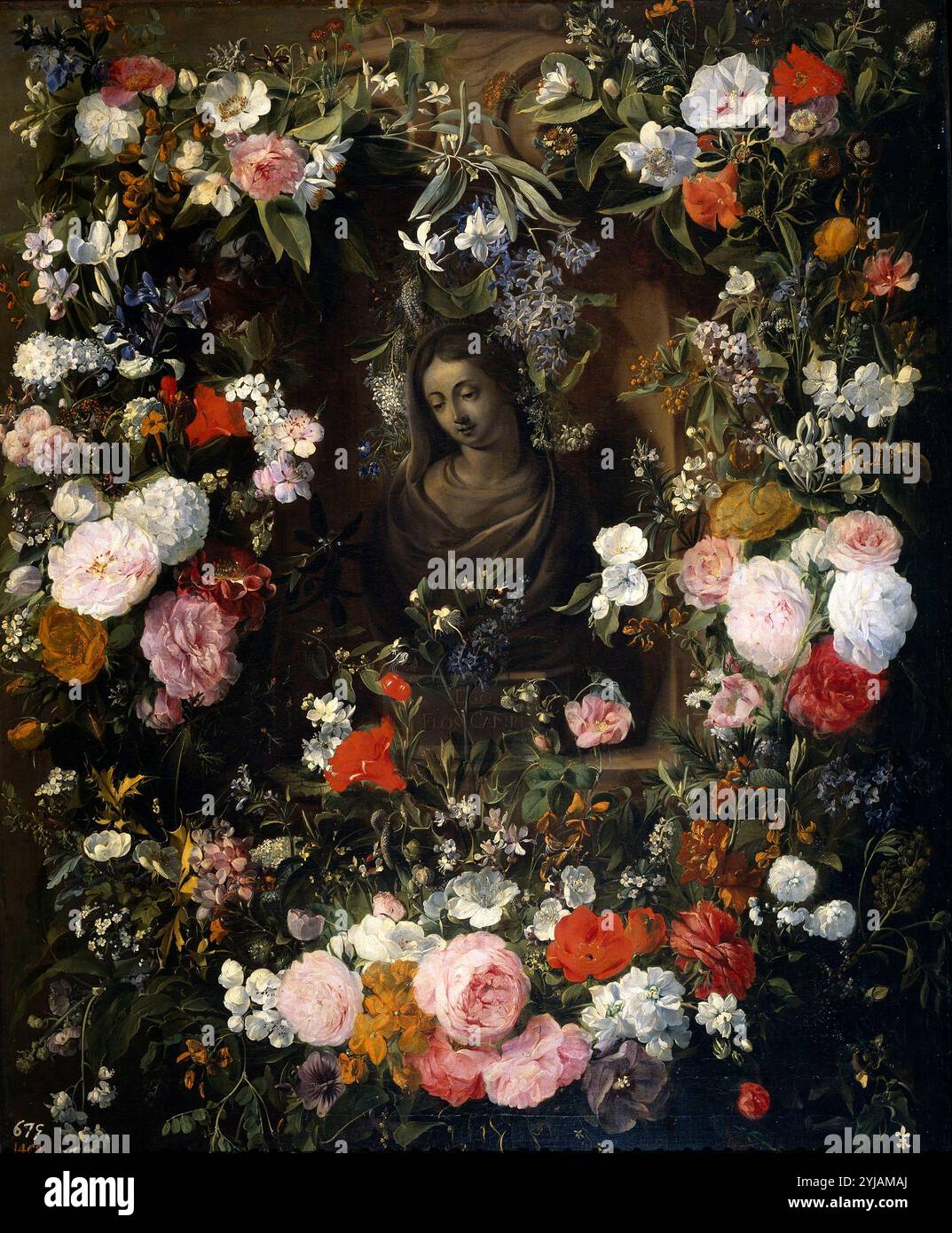 Garland surrounding the virgin mary hi-res stock photography and images ...