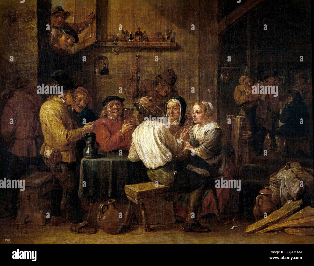 David Teniers / 'Smokers and Drinkers', 17th century, Flemish School ...