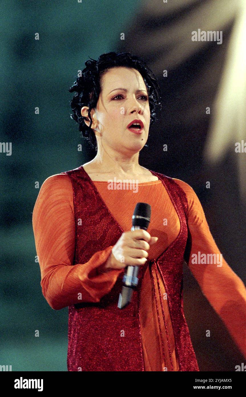 Verona Italy 09/09/1999: Antonella Ruggiero, Italian singer, during the ...
