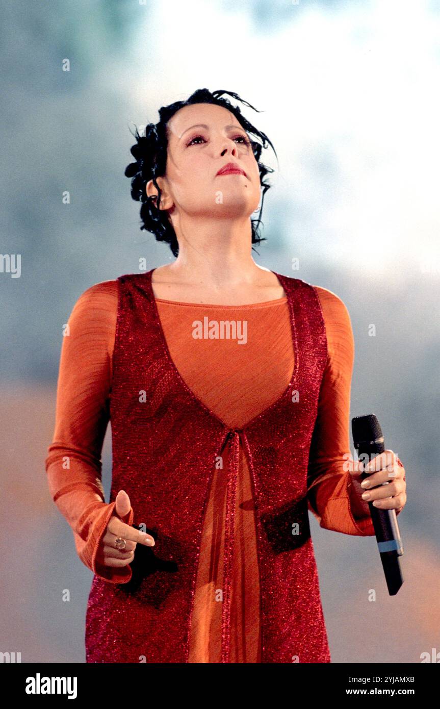 Verona Italy 09/09/1999: Antonella Ruggiero, Italian singer, during the ...