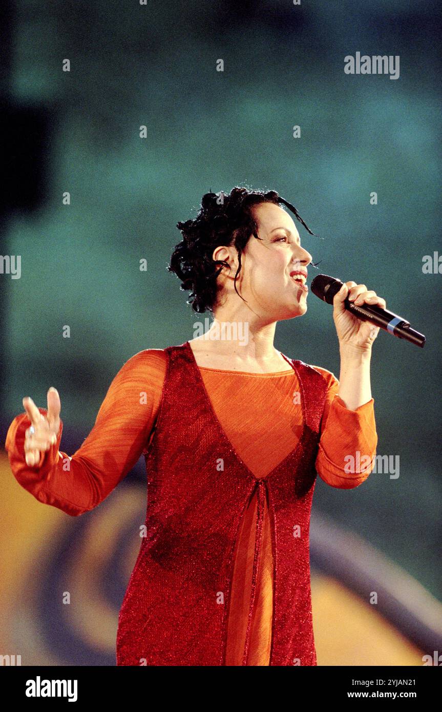 Verona Italy 09/09/1999: Antonella Ruggiero, Italian singer, during the ...