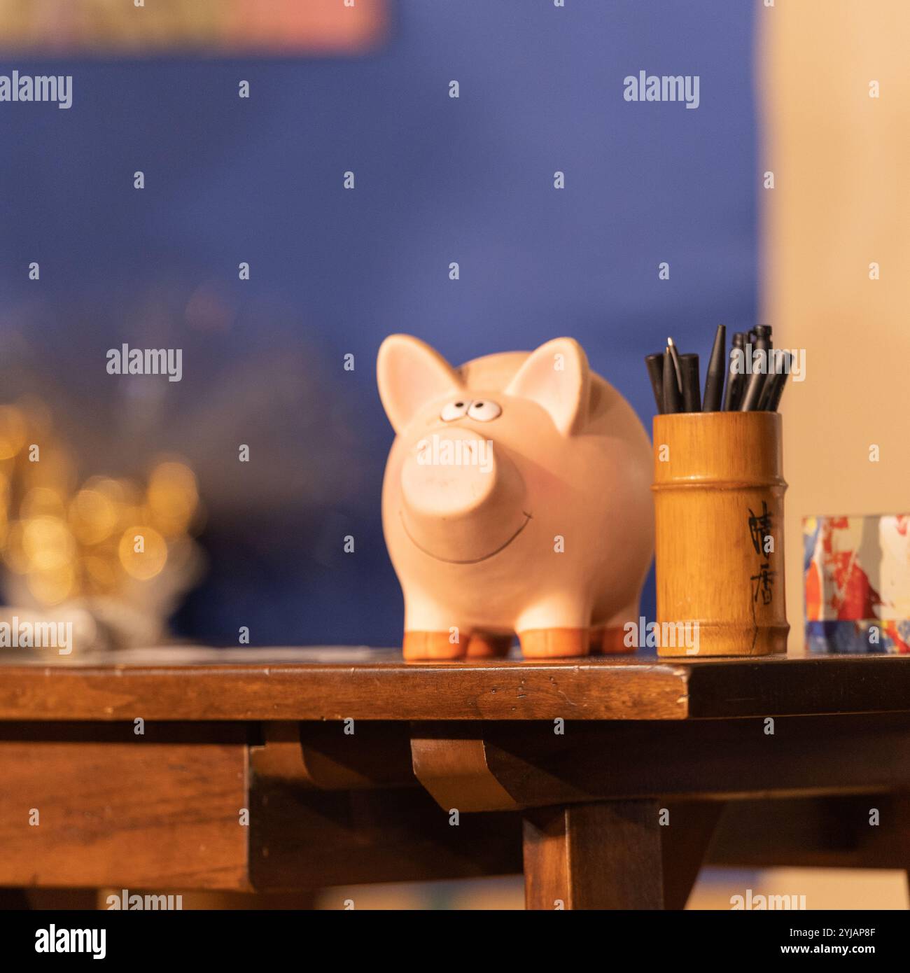 Ceramic Piggy Bank Stock Photo - Alamy