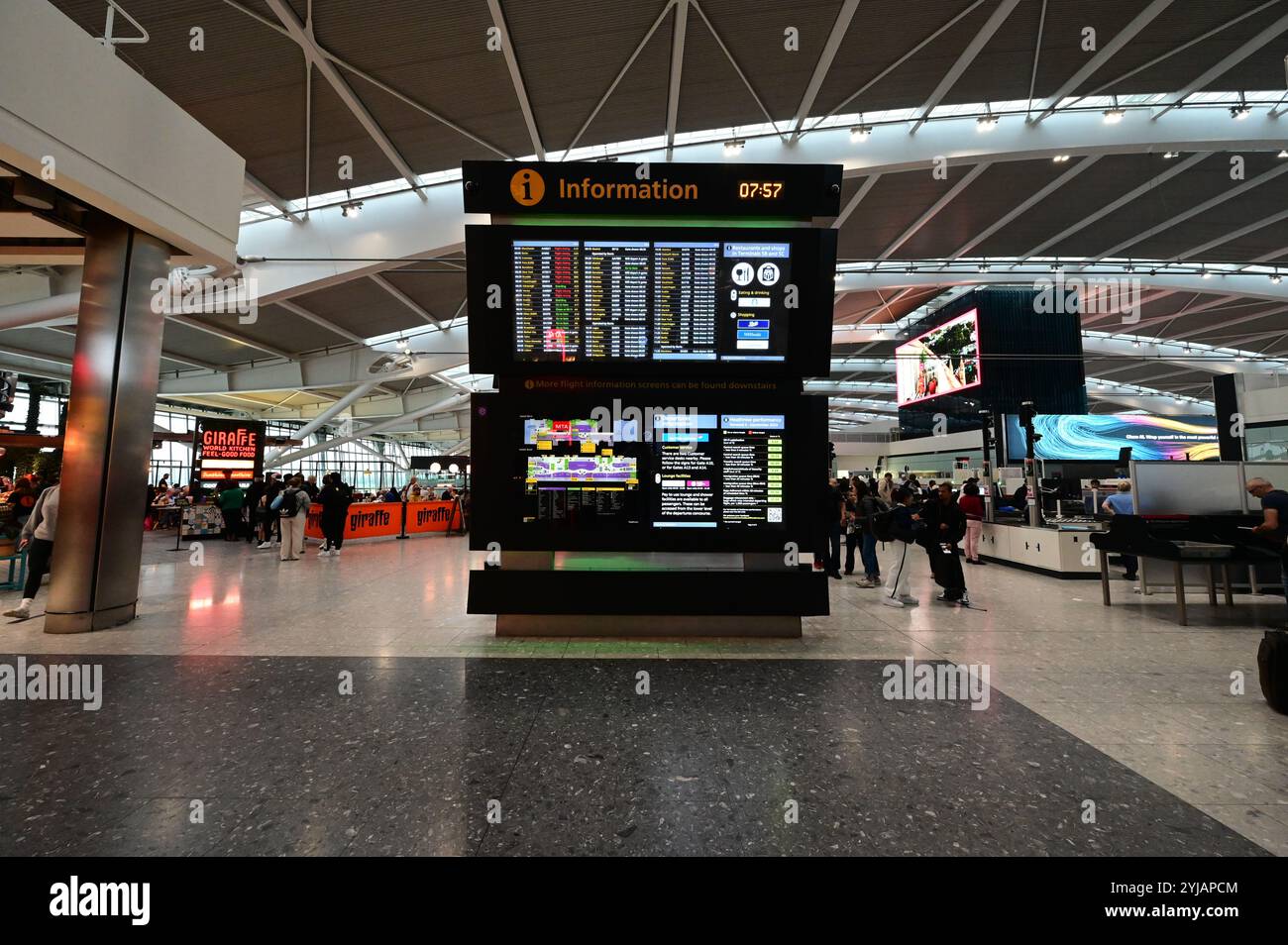 British Airways Terminal 5 at London Heathrow Stock Photo - Alamy