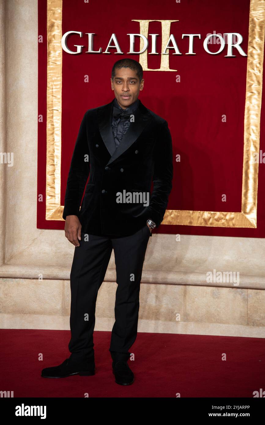 London, UK. 13th Nov, 2024. Alexander Karim attends "Gladiator II" The ...