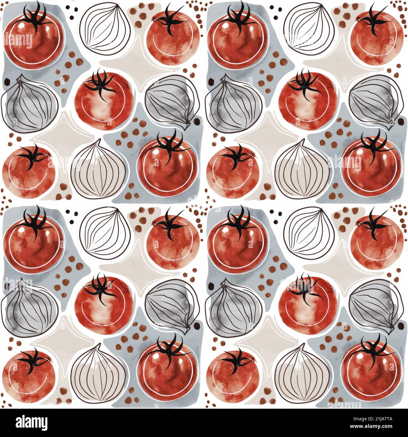 Cartoon autumn leaves pattern Cut Out Stock Images & Pictures - Alamy