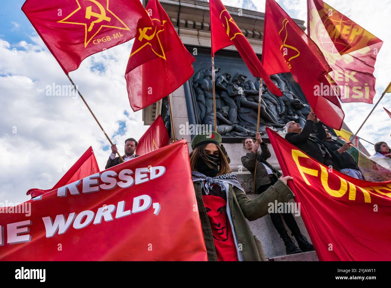 London, UK. 1st May 2018. CPGB-ML, (Communist Party GB- Marxist ...