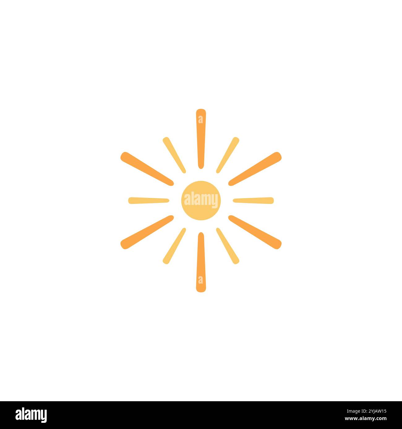 Sun Icon Logo Vector Illustration. Sunshine Icon Stock Vector Image ...