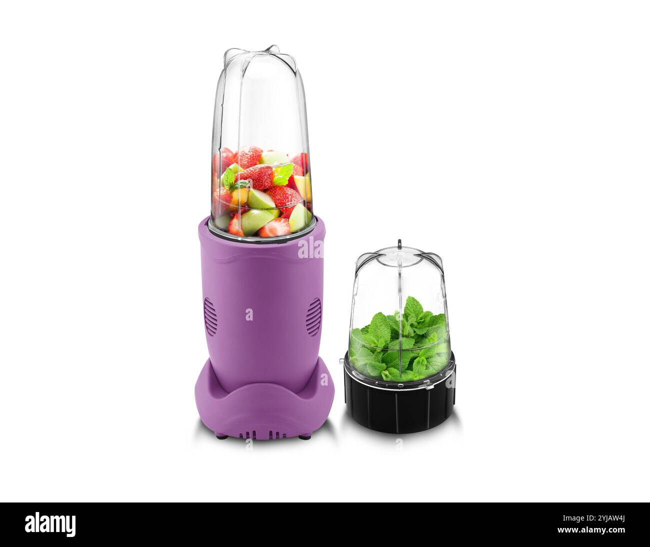 Electric Blender Smoothie Maker on White Background Stock Photo - Alamy
