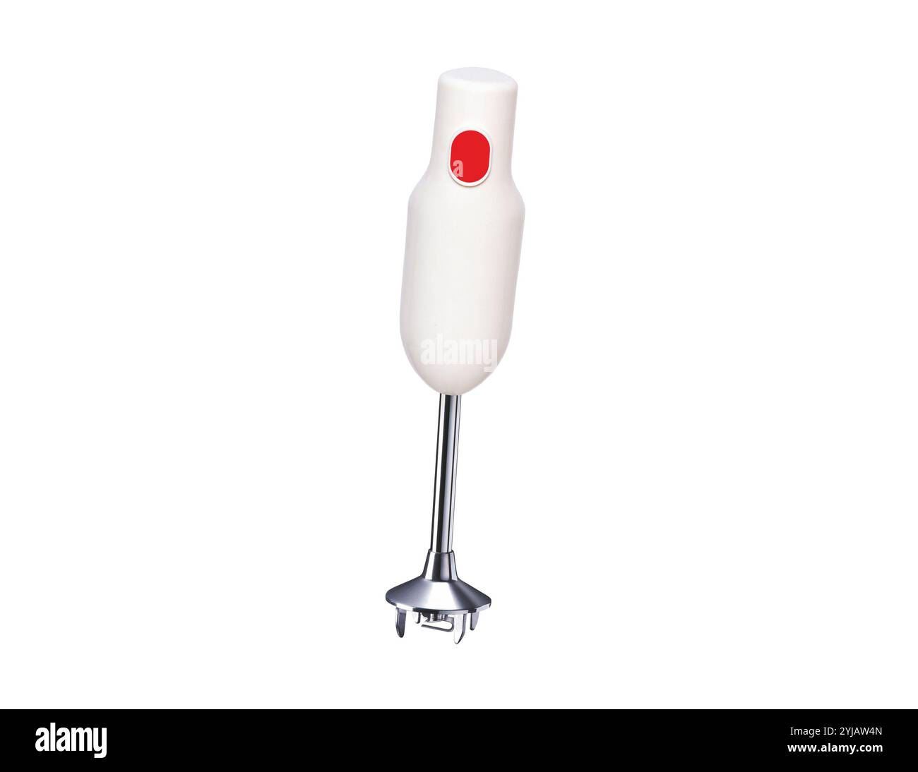 White Electric Hand Blender for Smoothies and Shakes Isolated on White ...