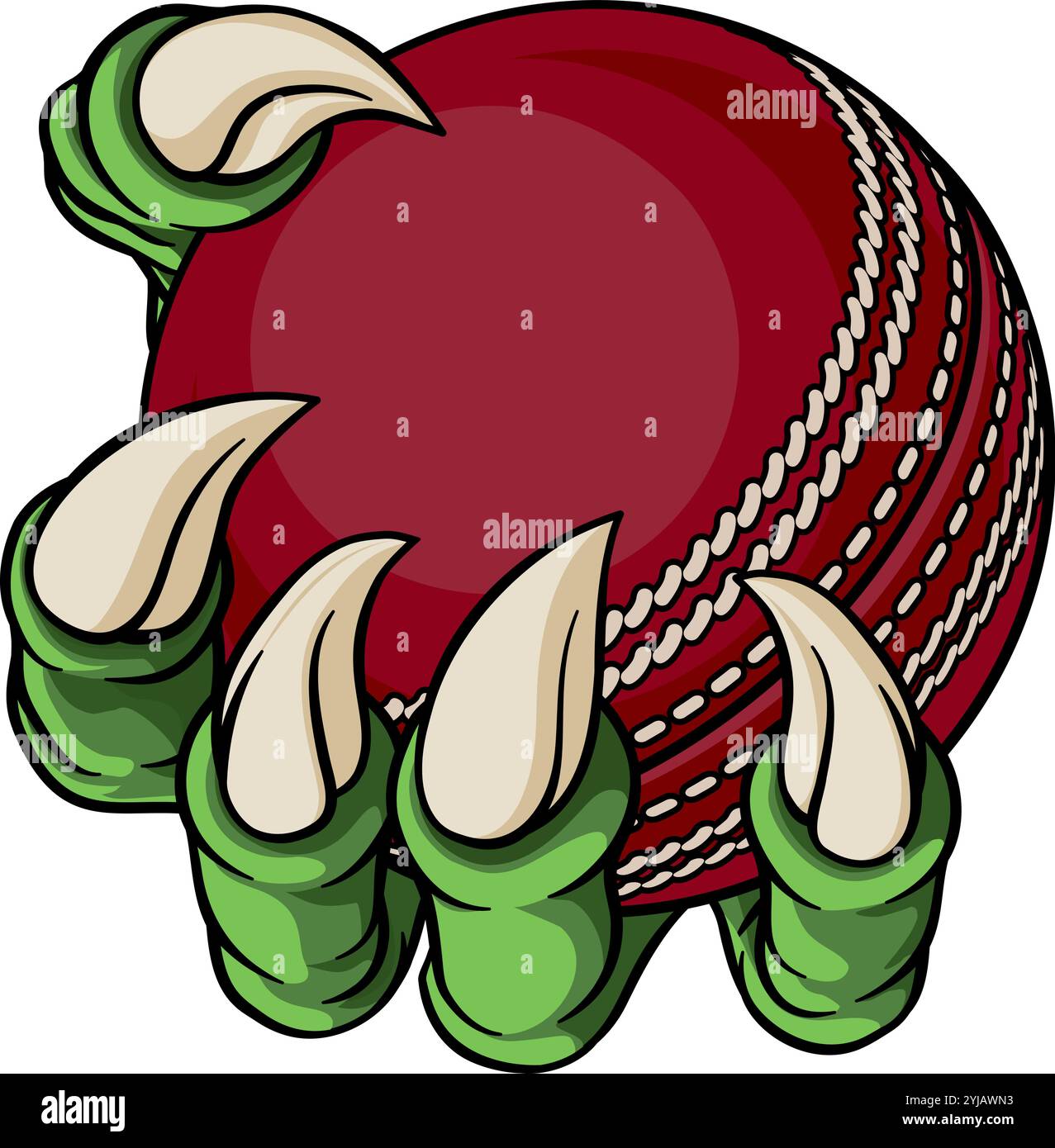 Cricket Ball Claw Cartoon Monster Animal Hand Stock Vector Image & Art ...