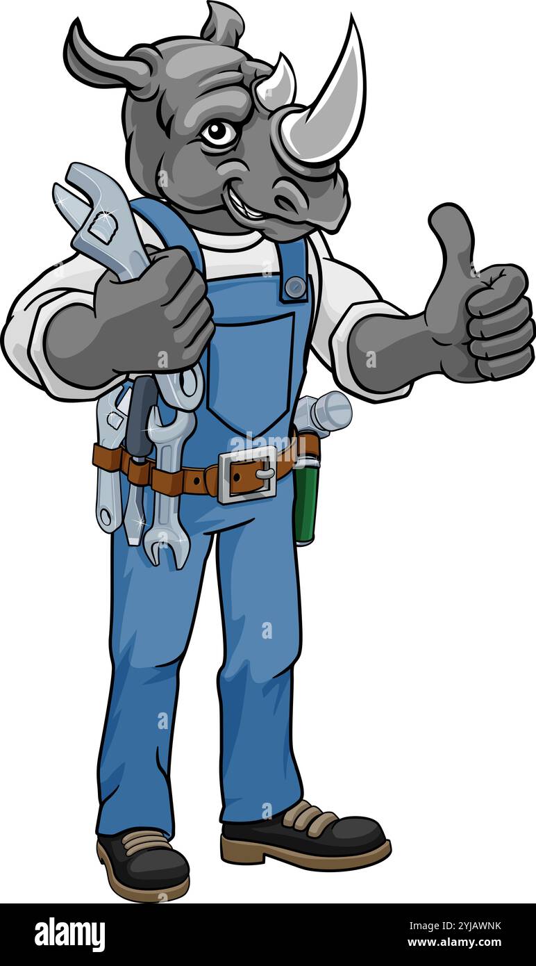 Rhino with thumbs up Stock Vector Images - Alamy