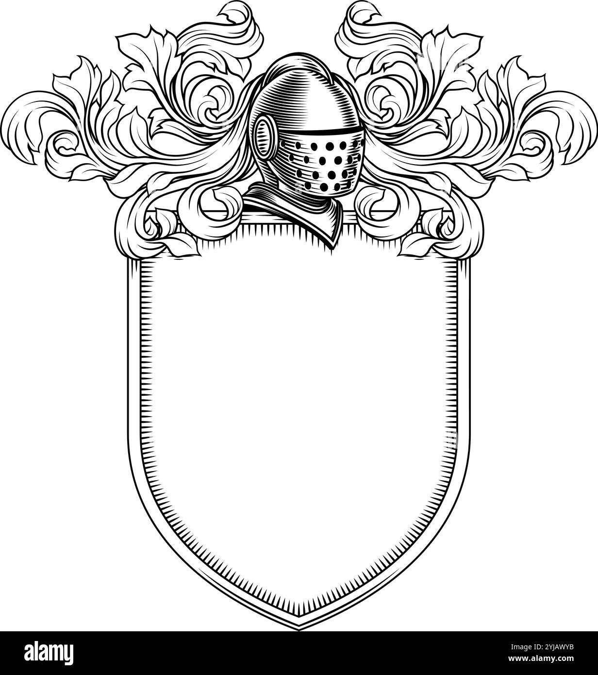 Noble coat of arms Black and White Stock Photos & Images - Alamy