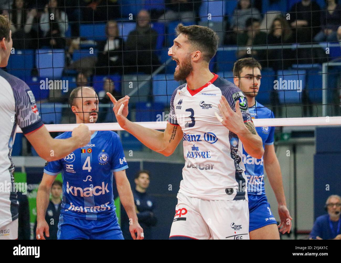 JACOPO LARIZZA (POWERVOLLEY MILANO) during Allianz Milano vs Knack ...