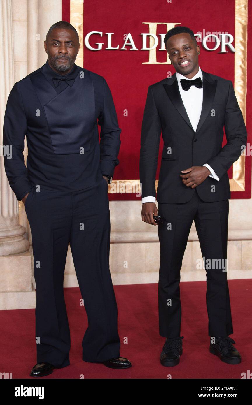 Idris Elba mit Sohn Riaz Foster bei der Weltpremiere des Kinofilms ...
