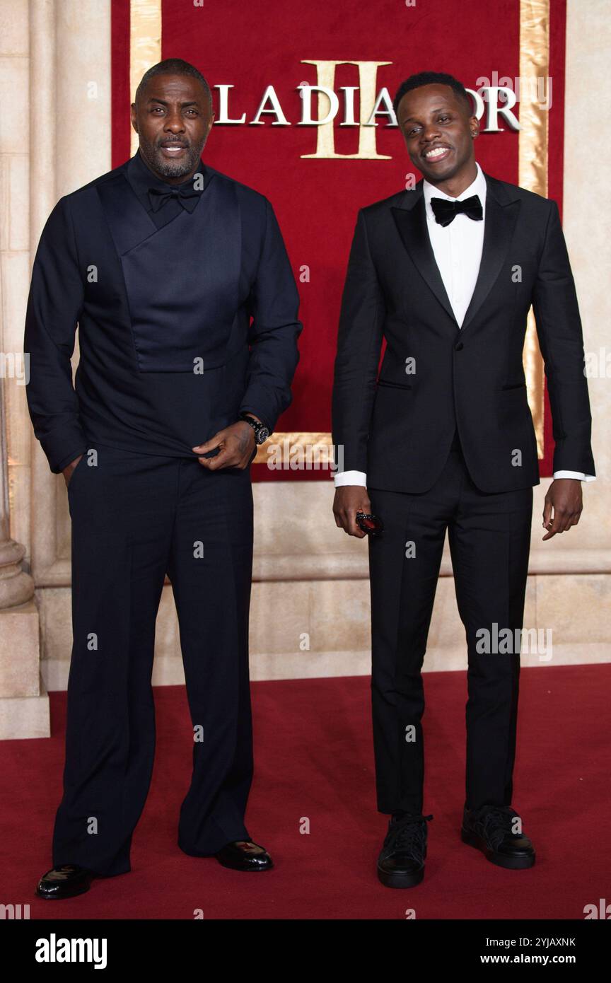 Idris Elba mit Sohn Riaz Foster bei der Weltpremiere des Kinofilms ...
