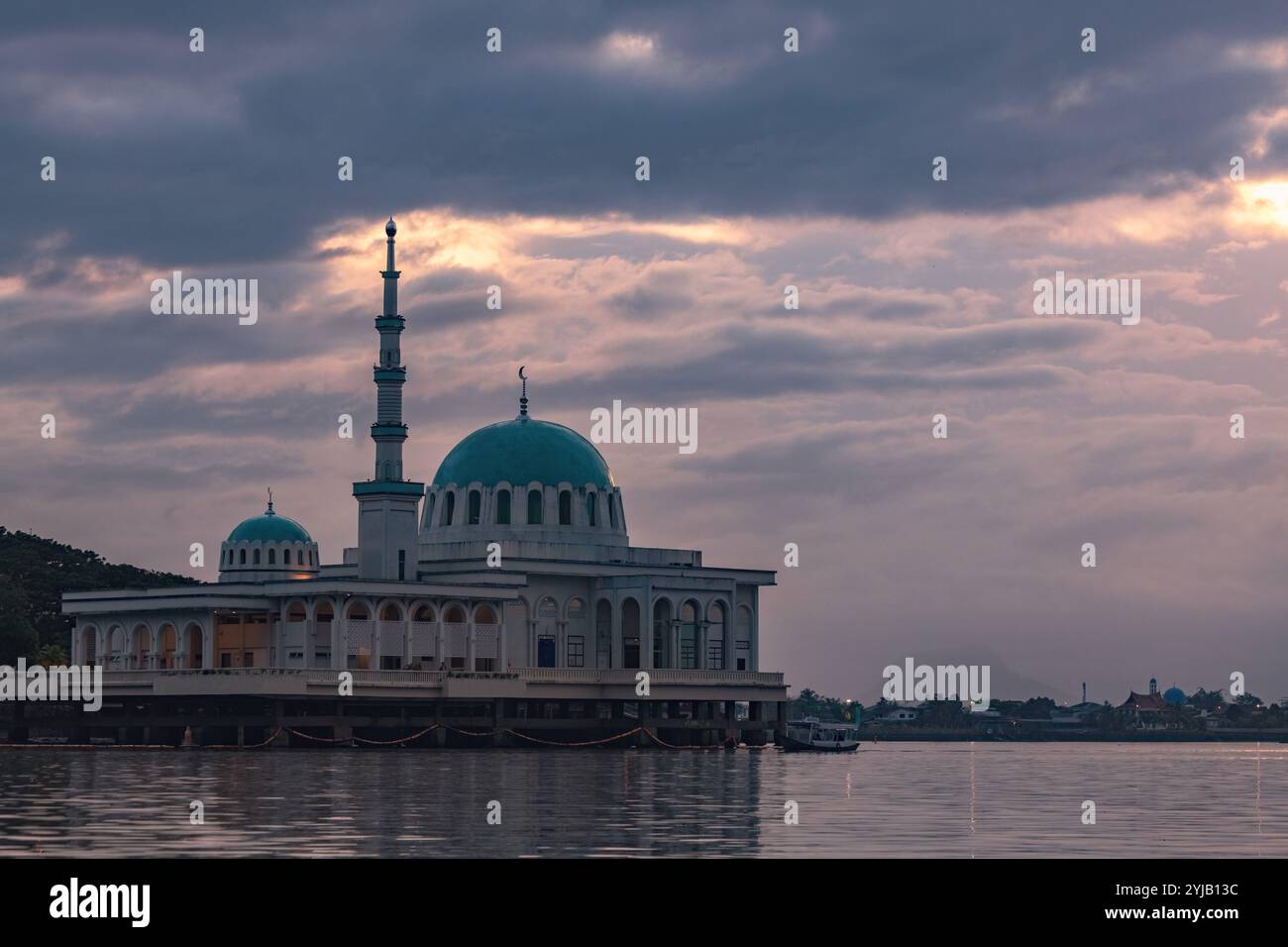 Masjid India Kuching or Floating Mosque in Kuching Sarawak Malaysia Stock Photo - Alamy