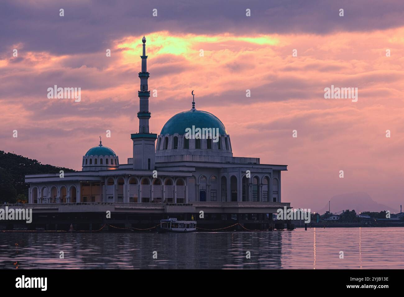 Masjid India Kuching or Floating Mosque in Kuching Sarawak Malaysia Stock Photo - Alamy