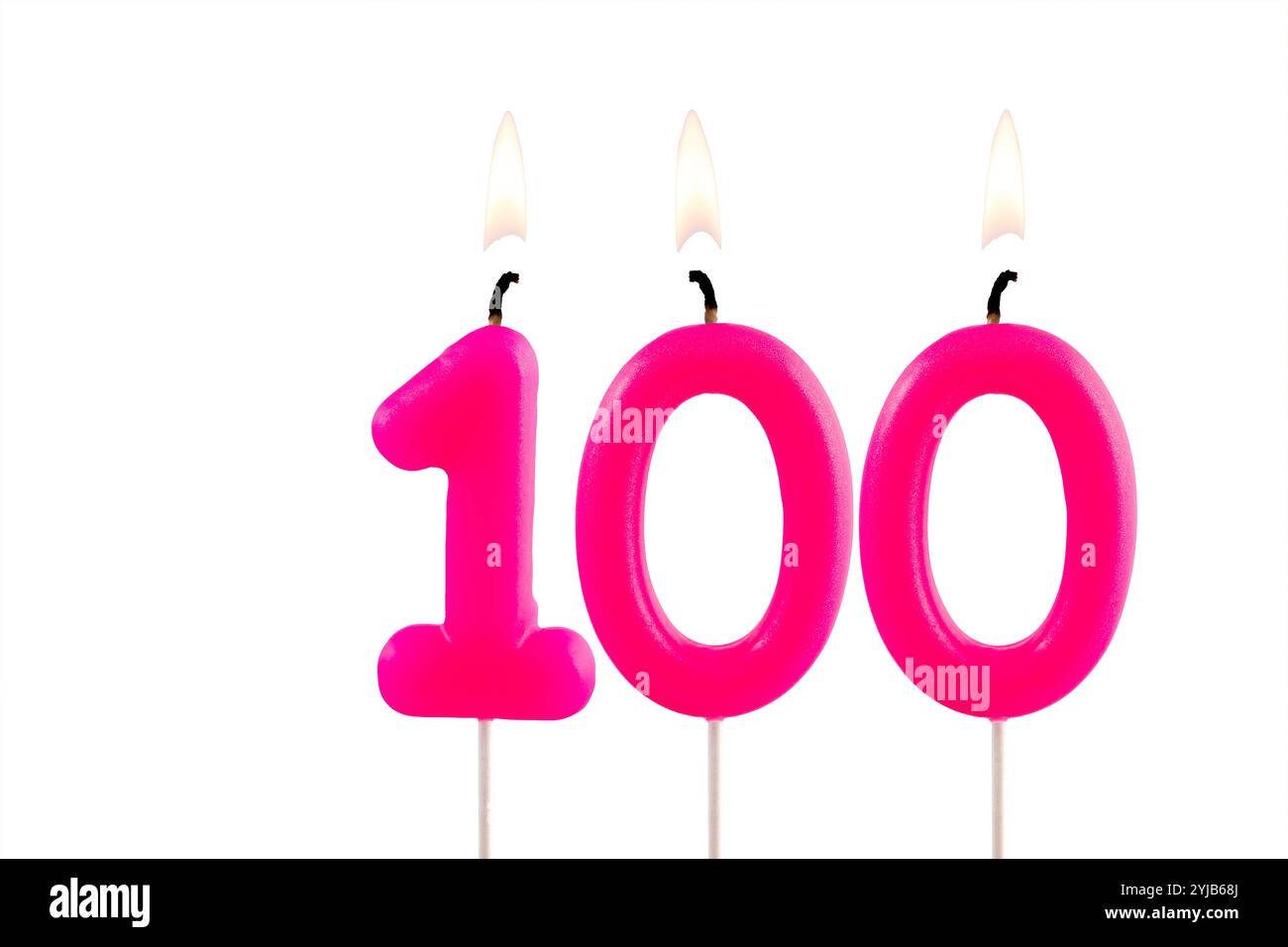 Birthday candle 100 hi-res stock photography and images - Alamy