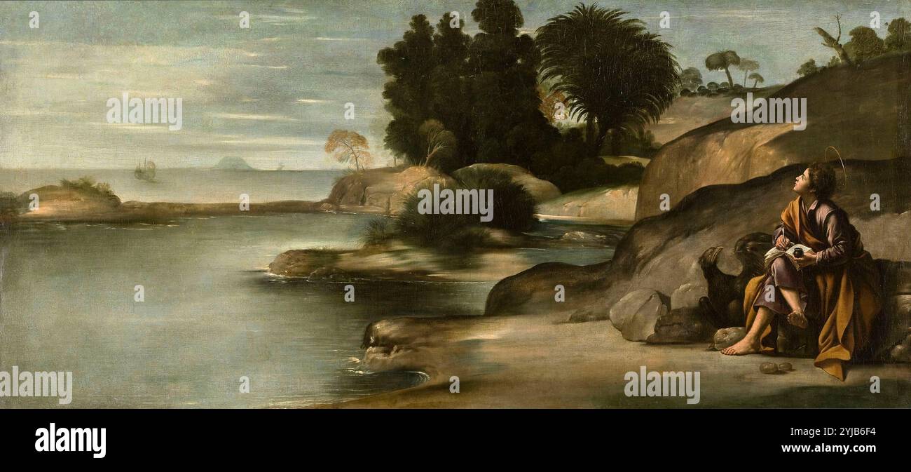 Landscape with saint john the evangelist hi-res stock photography and ...