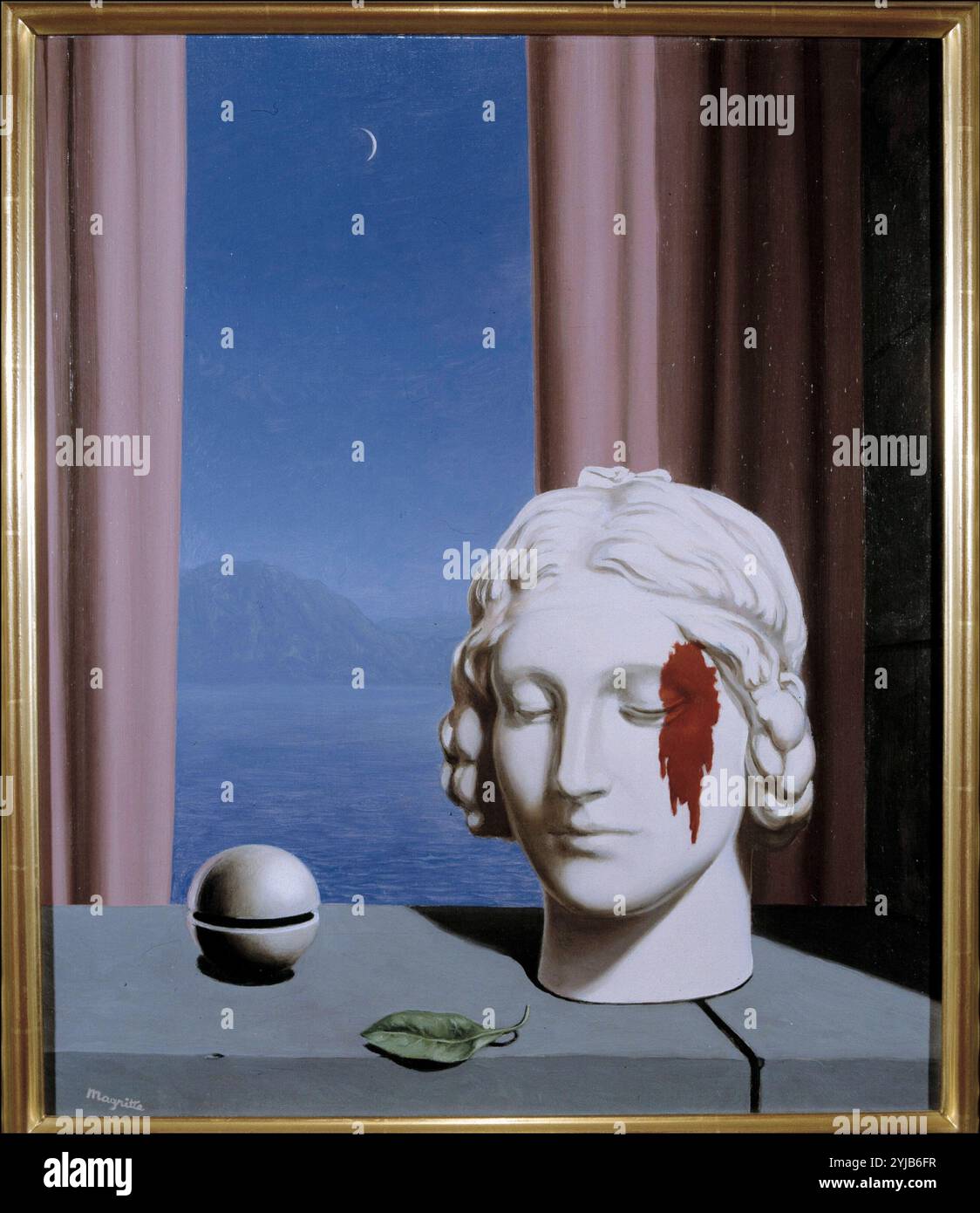 MAGRITTE , RENE. PINTOR BELGA. 1898 - 1967. " LA MEMORIA IV " , OLEO ...