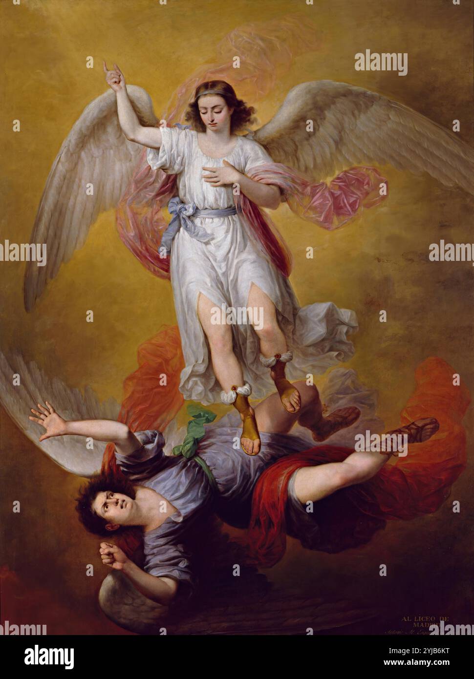 Antonio María Esquivel y Suárez de Urbina / 'The Fall of Lucifer', 1840 ...