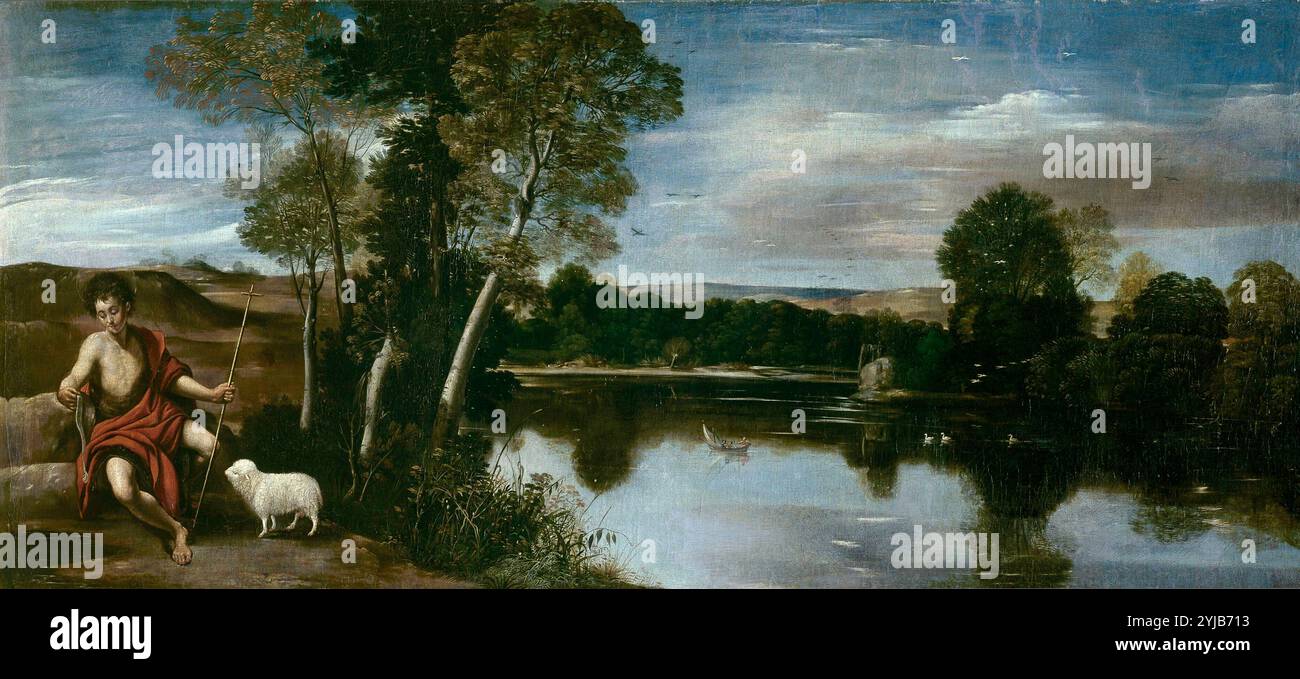 Fray Juan Bautista Maíno / 'Landscape with Saint John the Baptist ...