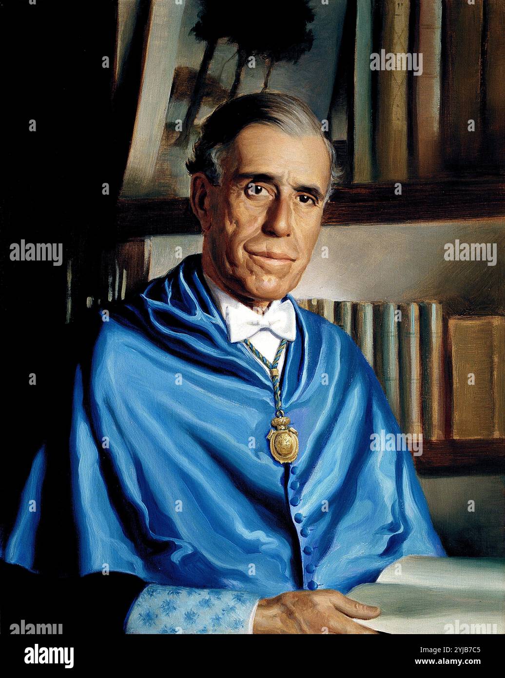 BESTEIRO , JULIAN. POLITICO ESPAÑOL. MADRID 1870 - 1940. OLEO DE ...