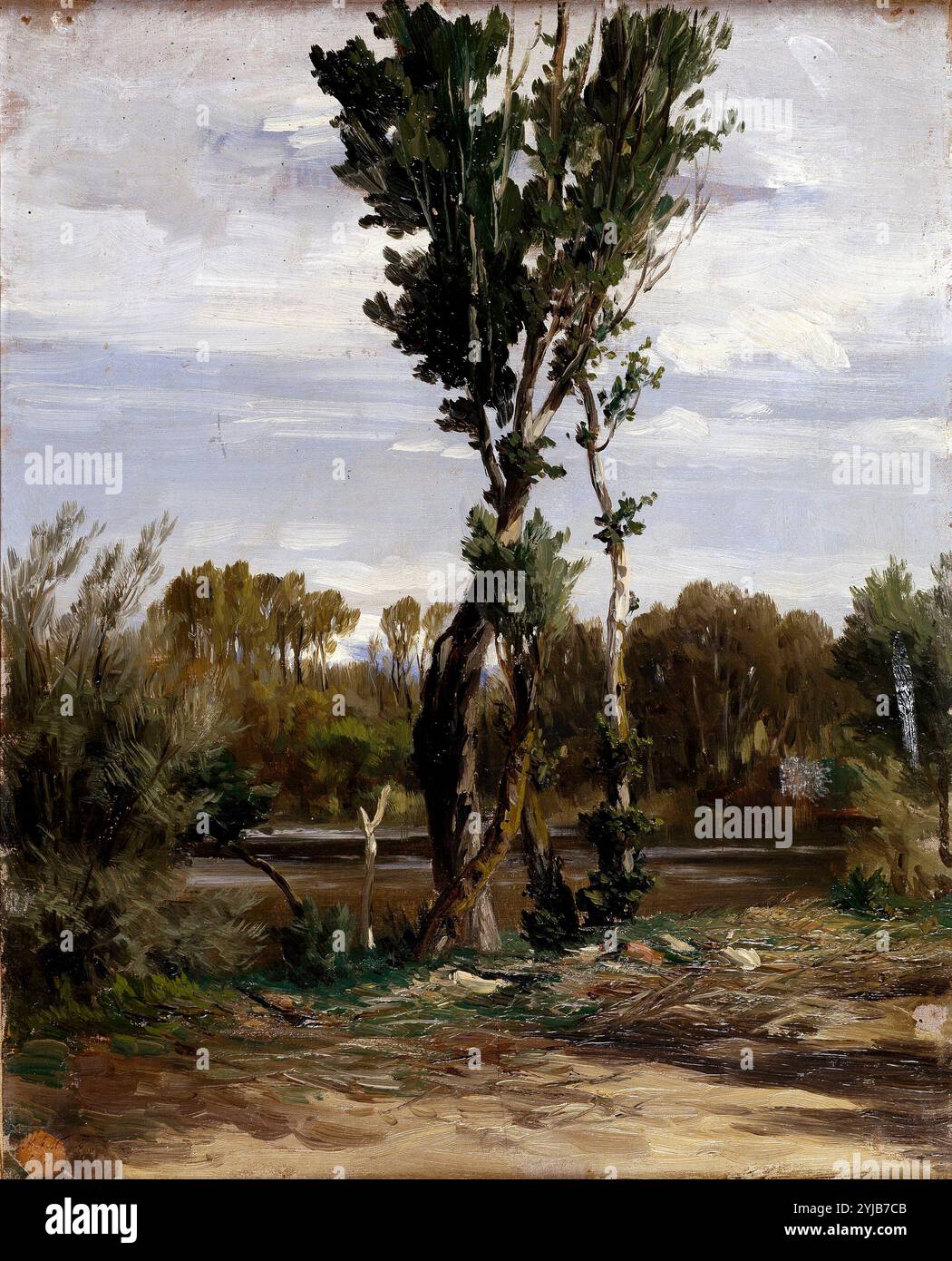 Carlos de Haes / 'El lago de la Casa de Campo', ca. 1872, Spanish ...