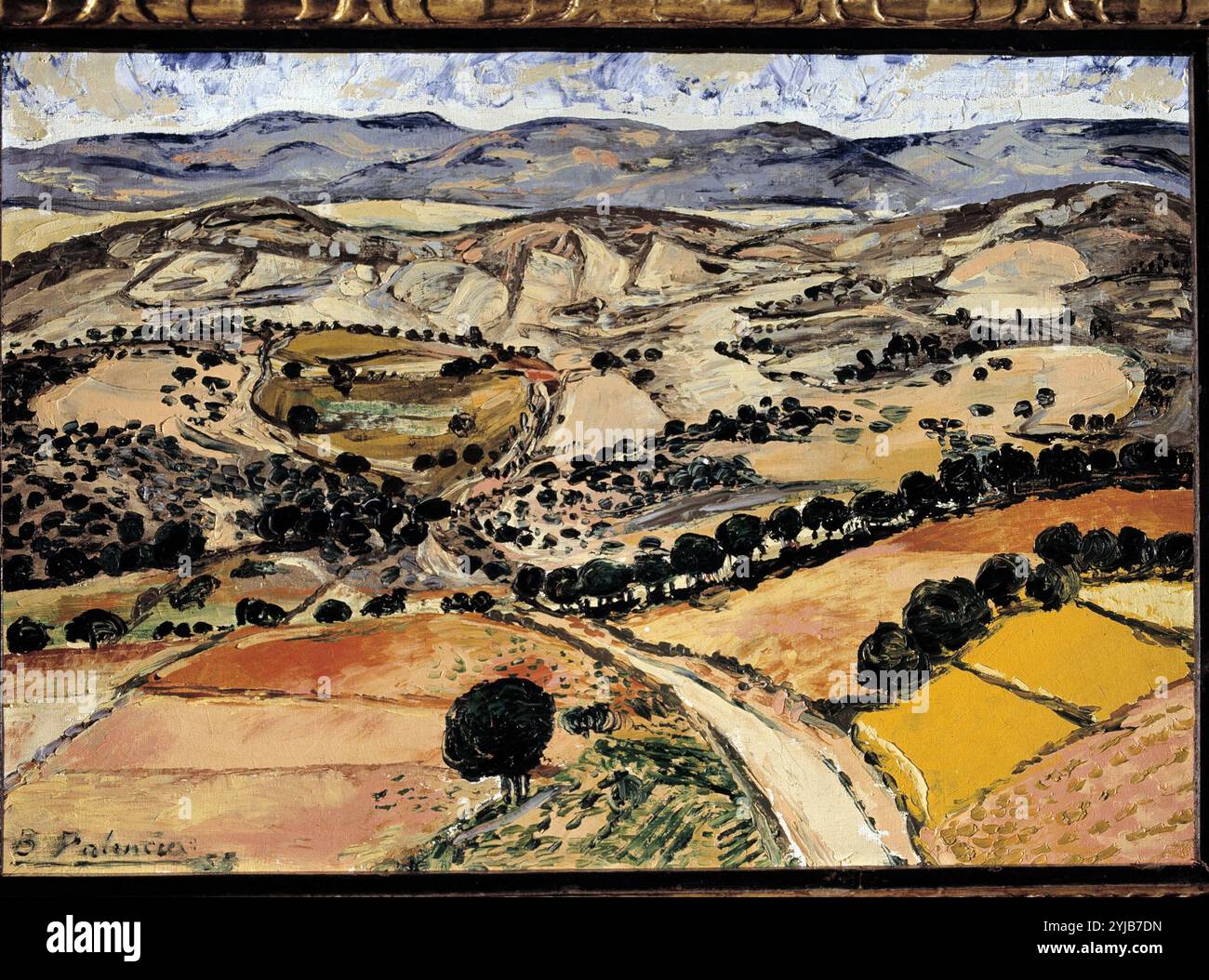 PALENCIA , BENJAMIN. PINTOR ESPAÑOL. BARRAX 1902-1980. " PAISAJE ...