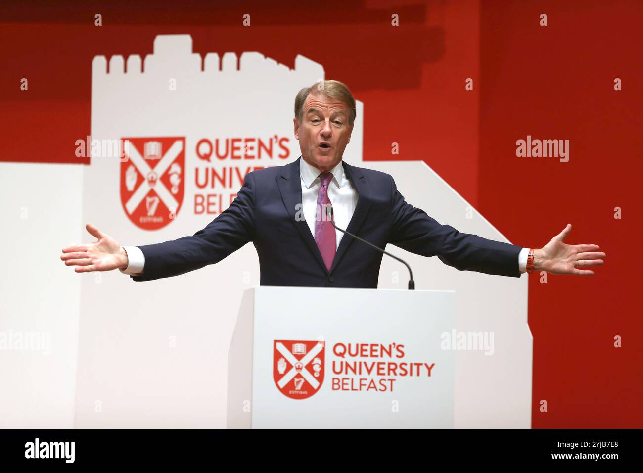 Host Bill Neely on day three of Global Innovation Summit 2024, in the ...