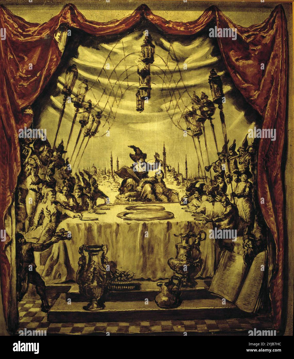 SERT , JOSE MARIA. PINTOR ESPAÑOL. BARCELONA 1874 - 1945. " SIMBAD EL ...