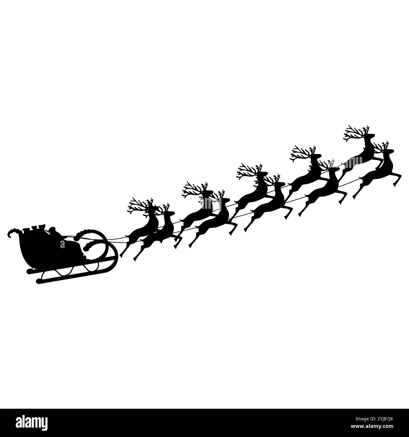 Santa claus in black Cut Out Stock Images & Pictures - Alamy