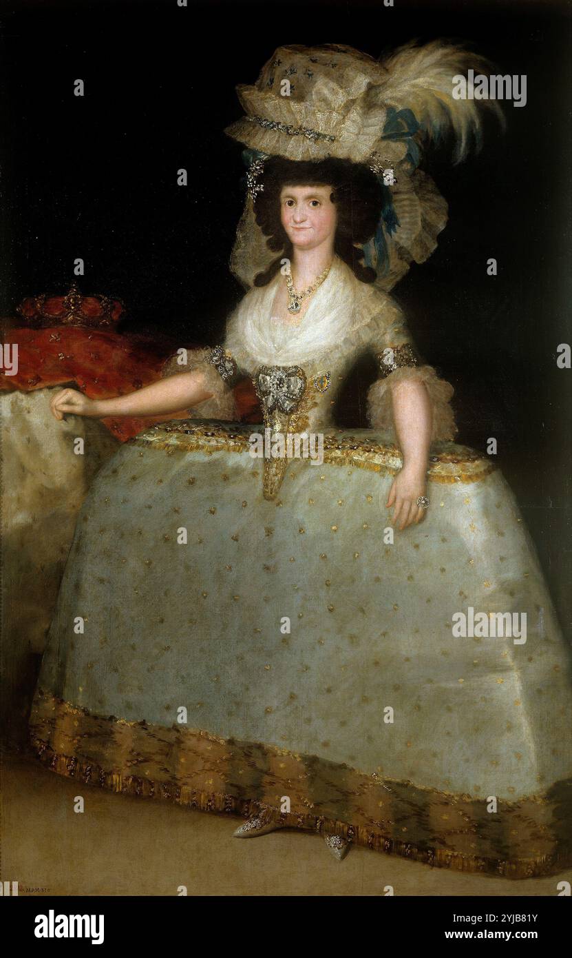 Francisco de Goya y Lucientes / 'Queen María Luisa with a Bustle', 1789 ...