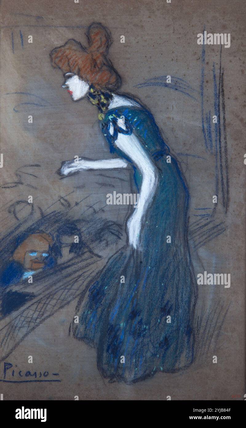 Pablo Picasso / 'The Fortune', 1901, Charcoal and pastel on paper, 47 x ...
